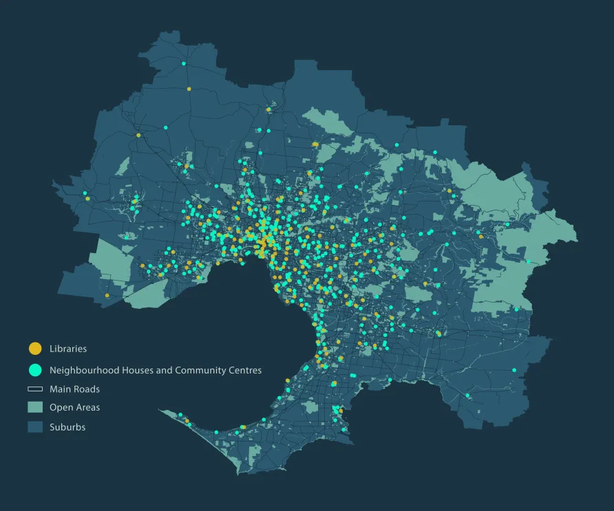 Map of the Month - Social Connection and "Bumping Spaces" - AURIN